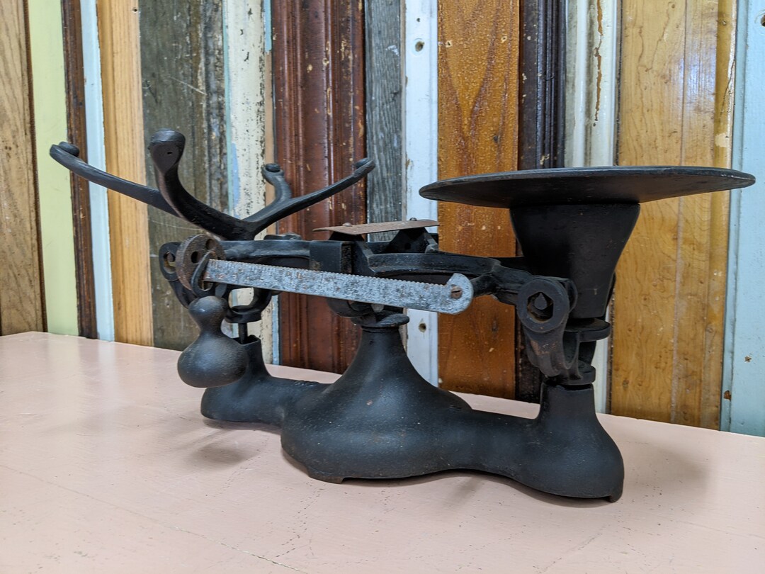 Vintage General Store Scale, Black Cast Iron - Etsy
