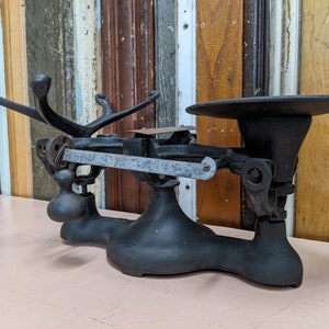 Vintage General Store Scale, Black Cast Iron - Etsy