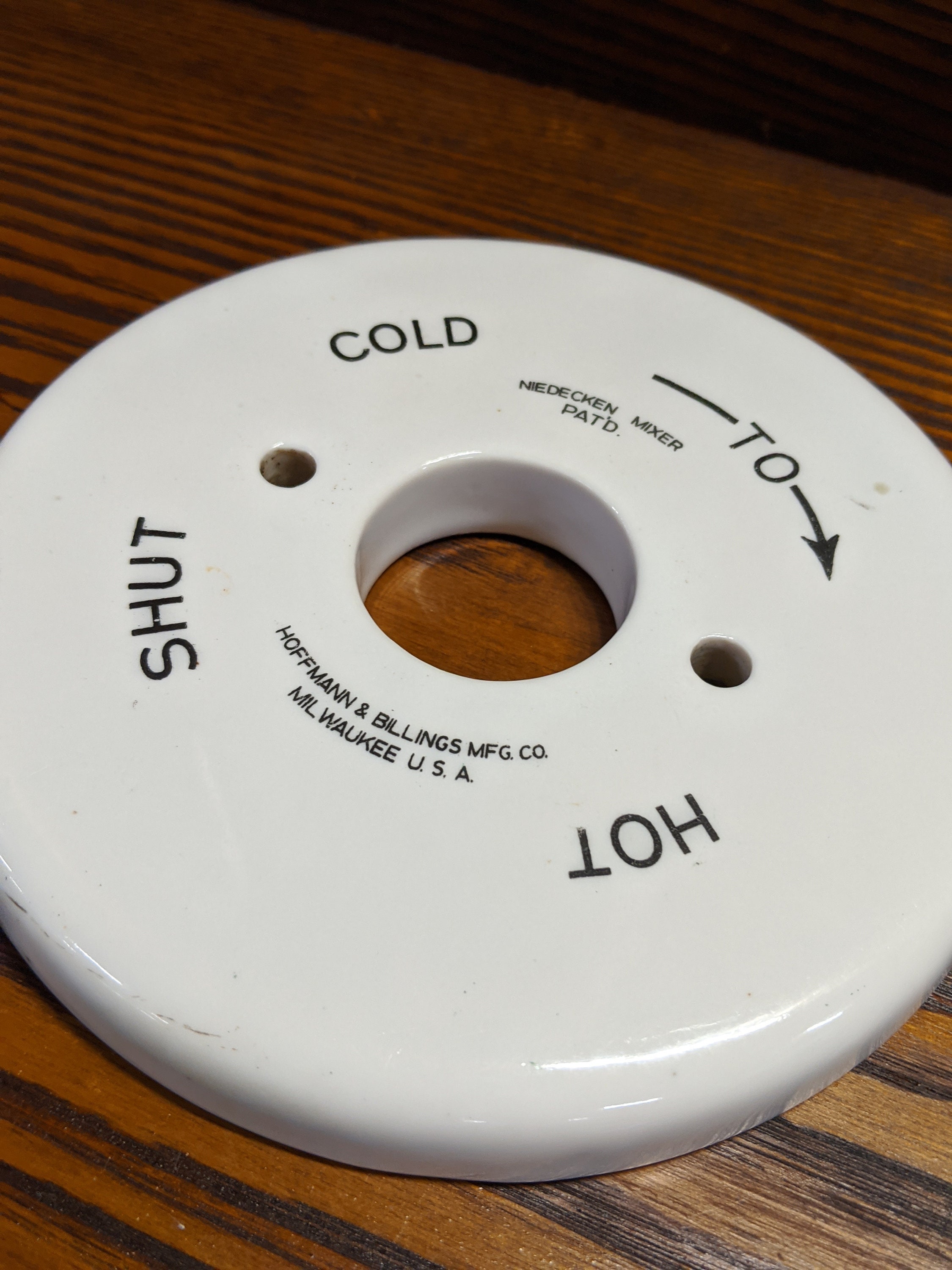 Niedecken Shower Mixer Plate Vintage - Etsy