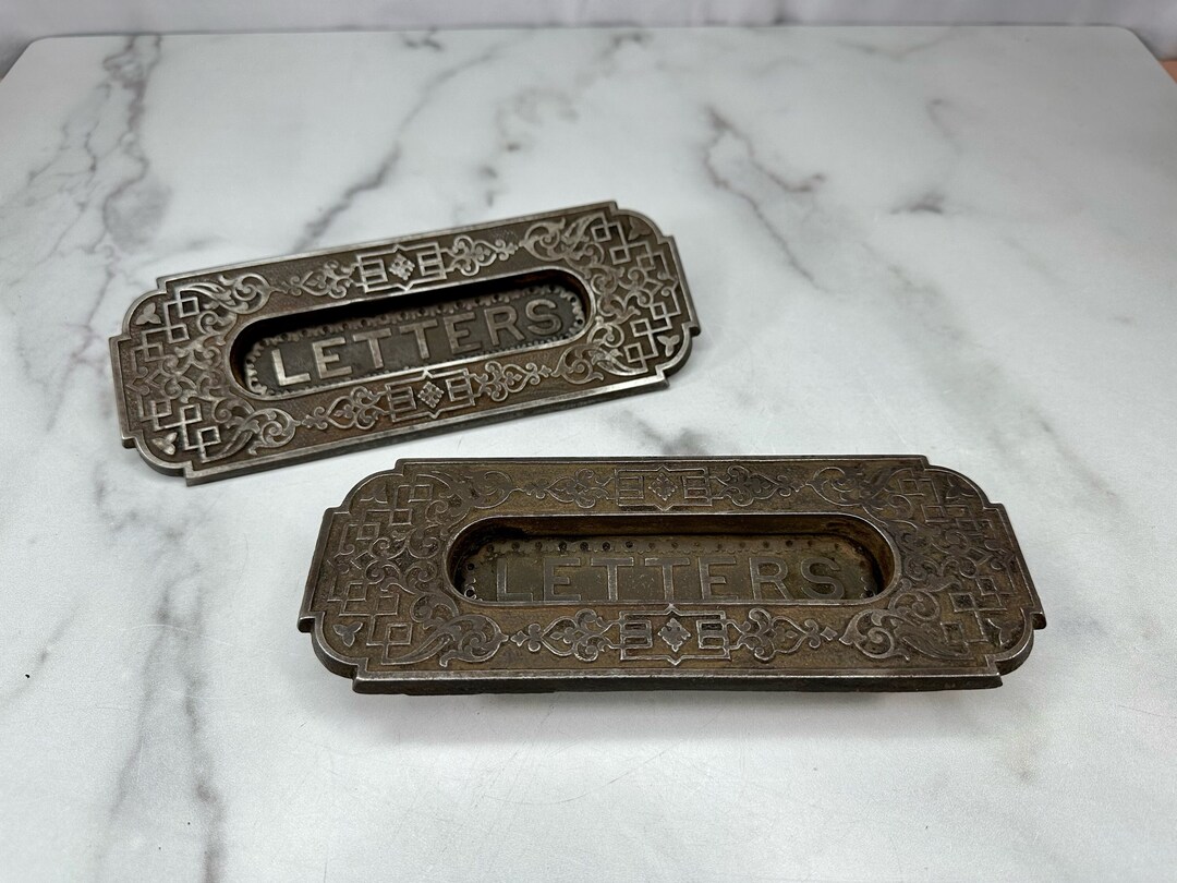 Antique Cast Iron Decorative Mail Slot Front - Etsy