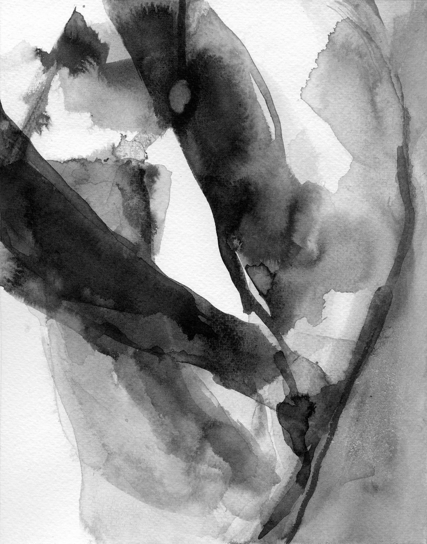 DIY Digital Download Print, 'grace' Ink Minimalism Abstract, Square ...