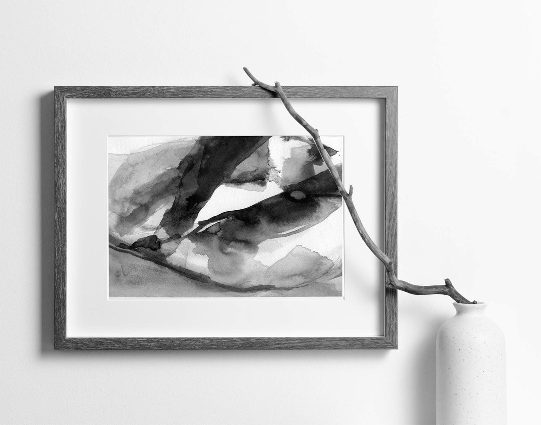 DIY Digital Download Print, 'grace' Ink Minimalism Abstract, Square ...
