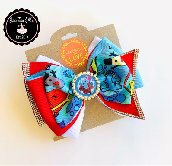 Blues Clues Inspired Hair Bow. Blues Clues Bow. Blues Clues - Etsy