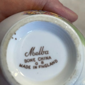 Vintage Melba Bone China Teacup and Saucer - Etsy