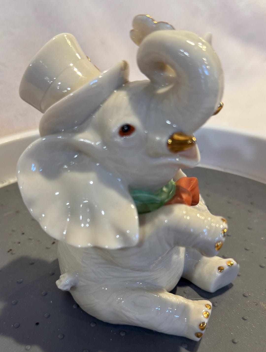 Vintage Lenox Porcelain Elephant With Pot of Gold - Etsy