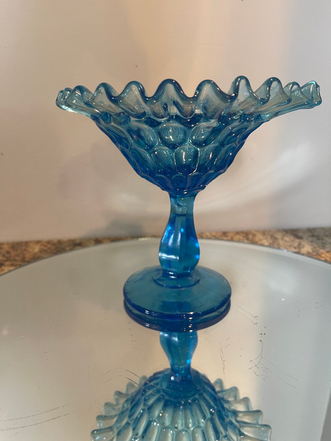 Vintage Fenton Compote Dish - Etsy