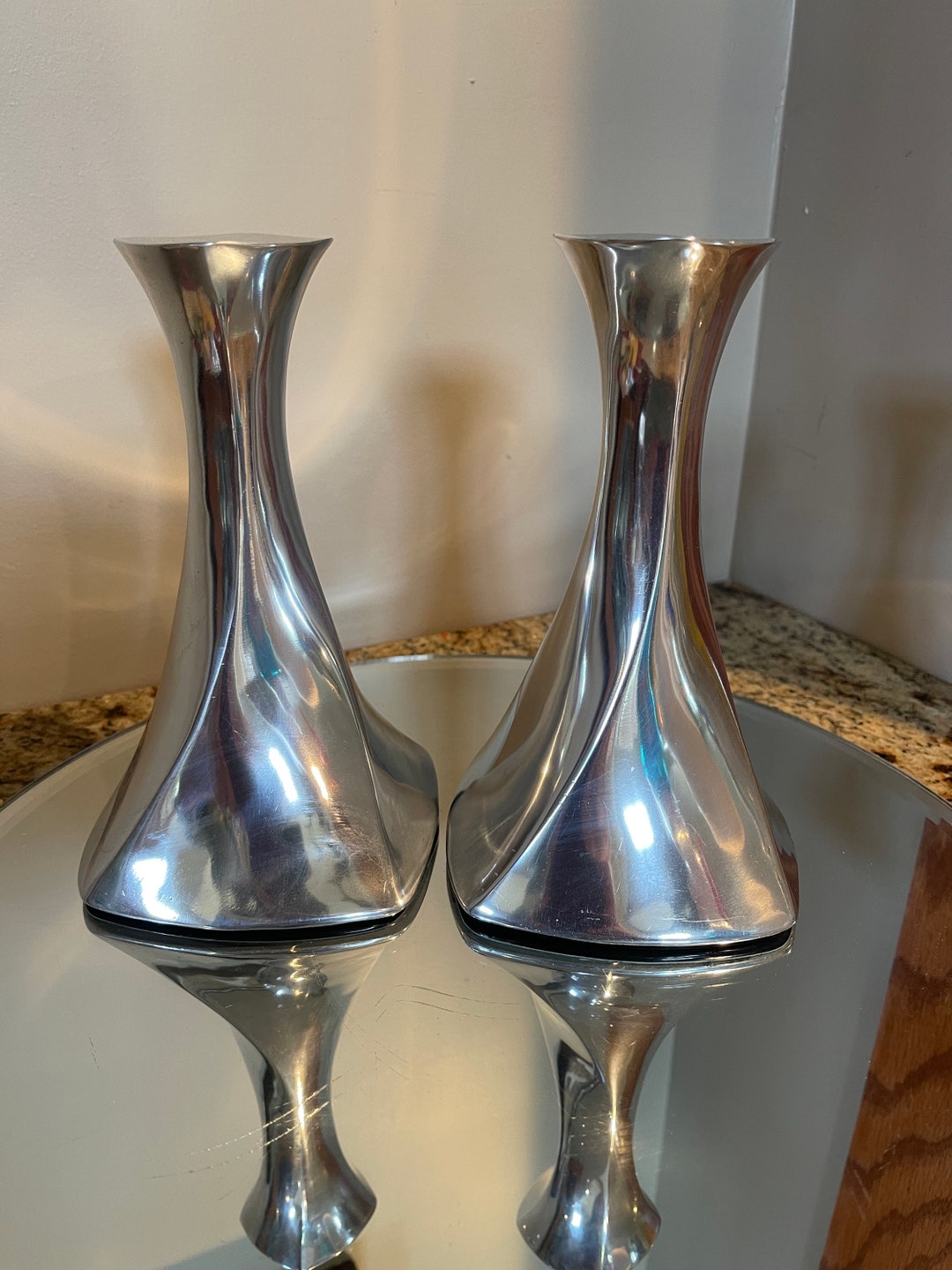 Lenox Silver Candlestick Holders - Etsy