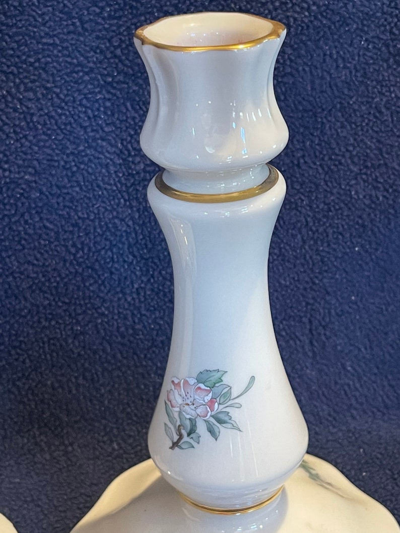Vintage Lenox Serenade Candlestick Holders - Etsy