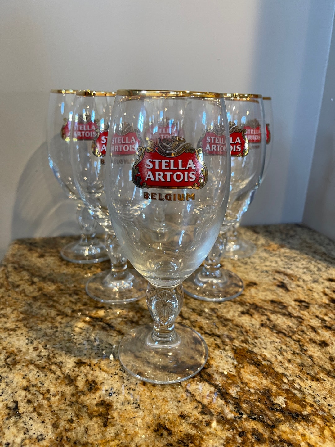 Vintage Stella Artois Glasses/goblets - Etsy