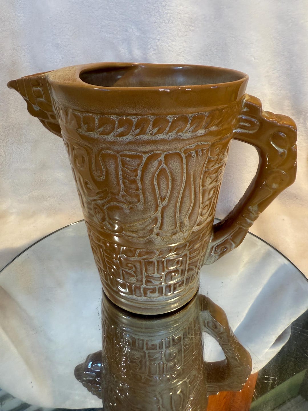 Vintage Frankoma “aztec” Pitcher - Etsy