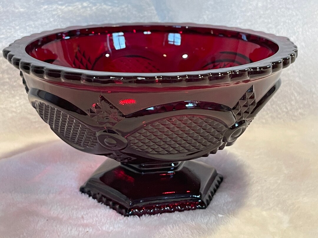 Vintage Cape Cod Avon Pedestal Bowl - Etsy