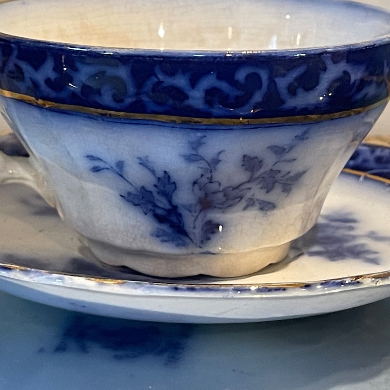 Flow Blue Tea Cup - Etsy