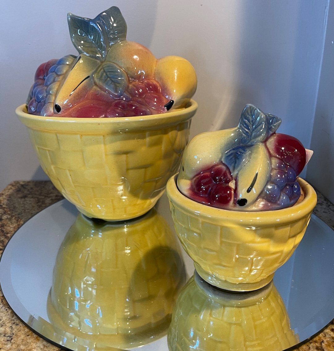 Vintage Shawnee Pottery Covered Bowls - Etsy