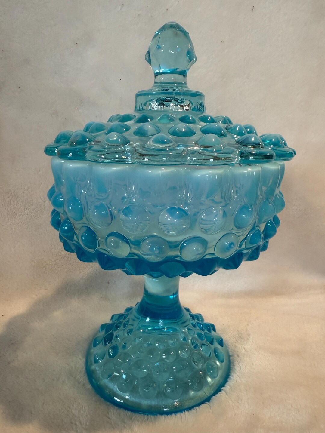 Vintage Fenton Opalescent Compote Candy Dish - Etsy