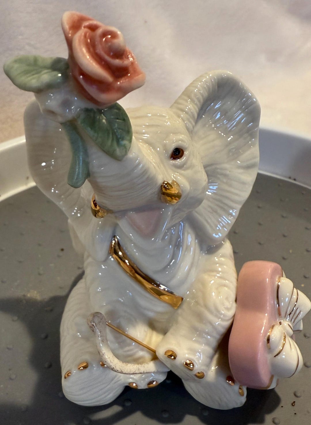 Vintage Lenox Porcelain Elephant for Valentines Day - Etsy
