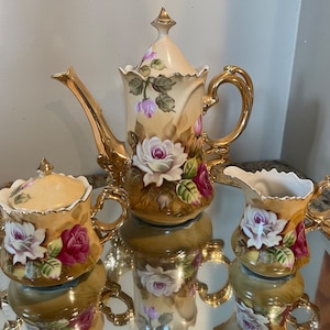 Vintage Lefton Tea Set hermitage Rose - Etsy