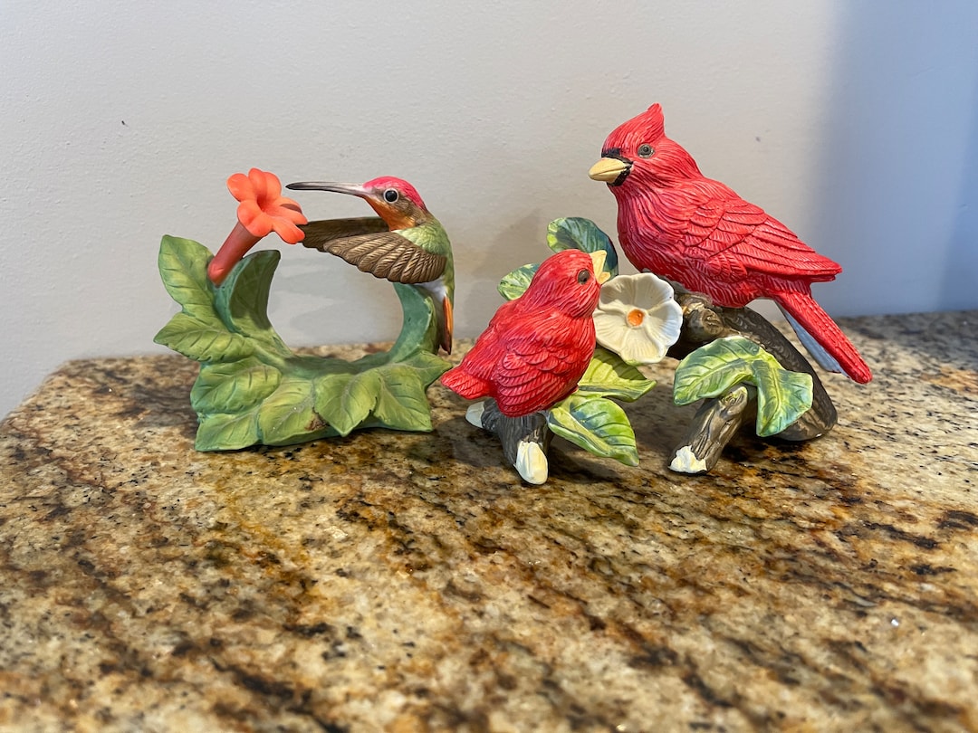 Vintage Bird Figurines - Etsy