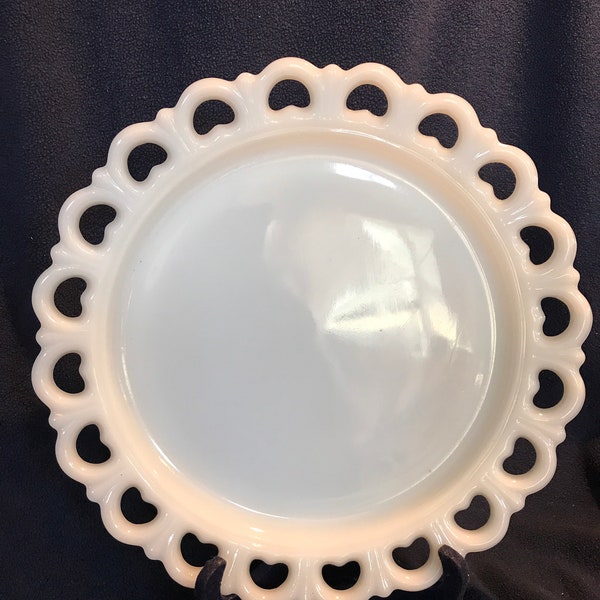 Milk Glass Platter - Etsy