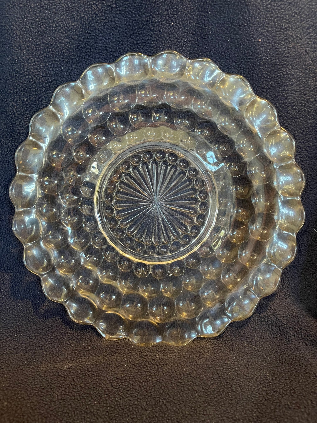 Vintage Bubble Plate - Etsy