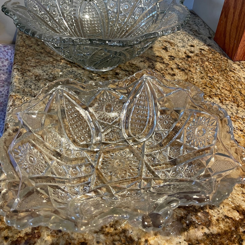 Cut Glass Dishes - Etsy