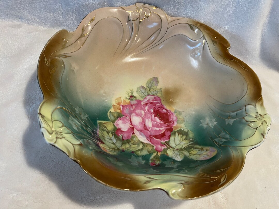 Vintage Rose Bowl - Etsy