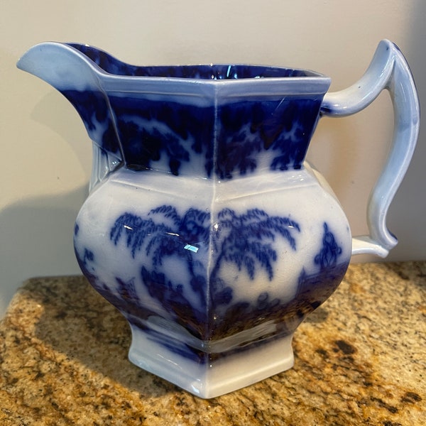 Flow Blue Pitcher - Etsy