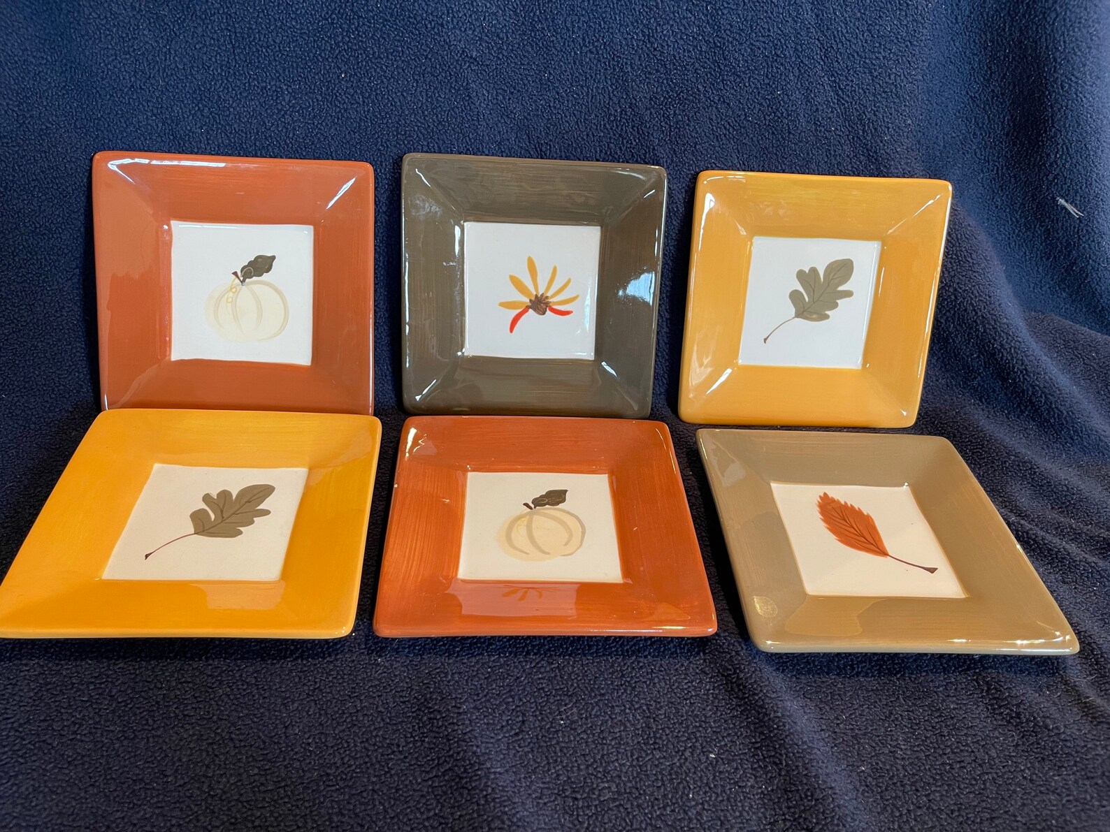 Vintage Square Decorative Plates - Etsy