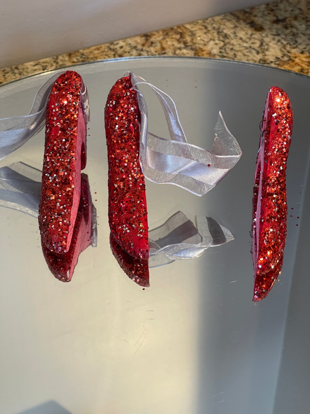 Vintage Ruby Red Slipper Ornaments - Etsy