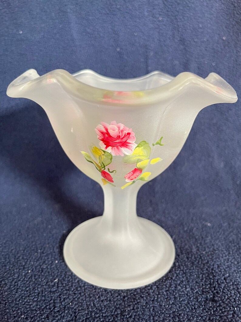 Vintage Hand Painted Compote - Etsy