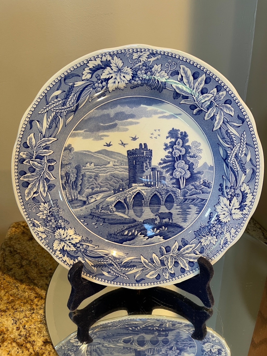Vintage Spode Blue Room Collection “ruins”plate - Etsy