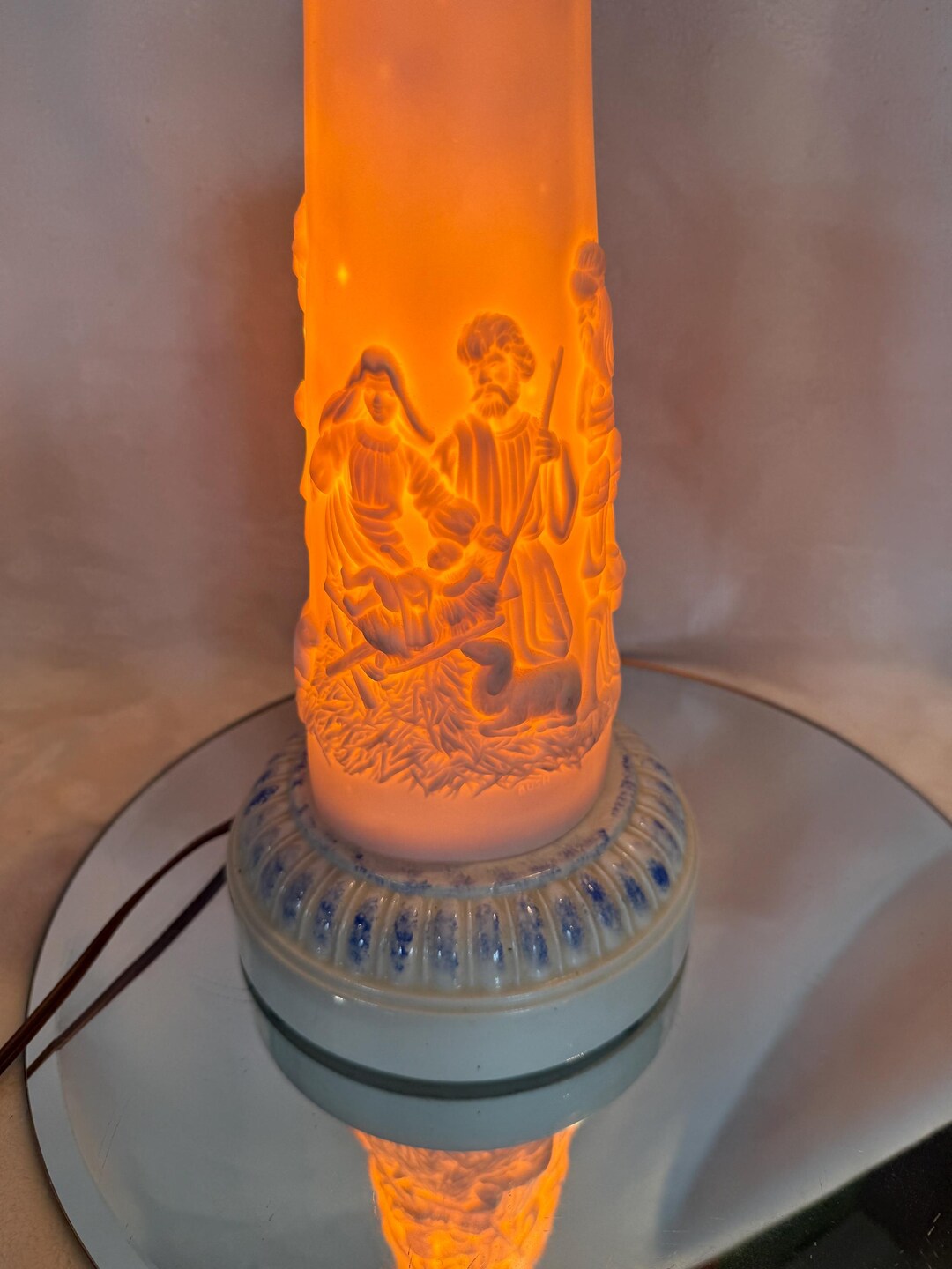 Vintage Atlantic Mold Nativity Lamp by Bush - Etsy