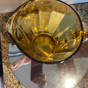 Vintage Harvest Gold Pitcher - Etsy