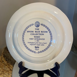 Vintage Spode Blue Room rome Plates - Etsy