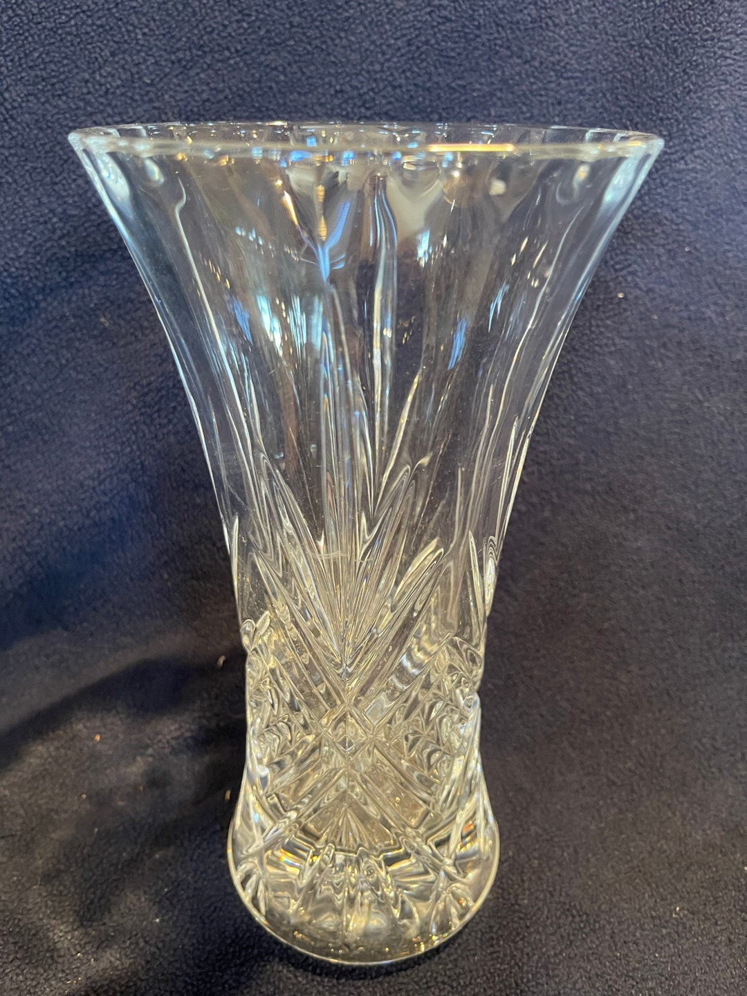 Crystal D’arques, France Heavy Crystal Cut Vase 9 1/2” 24% Lead Crystal ...