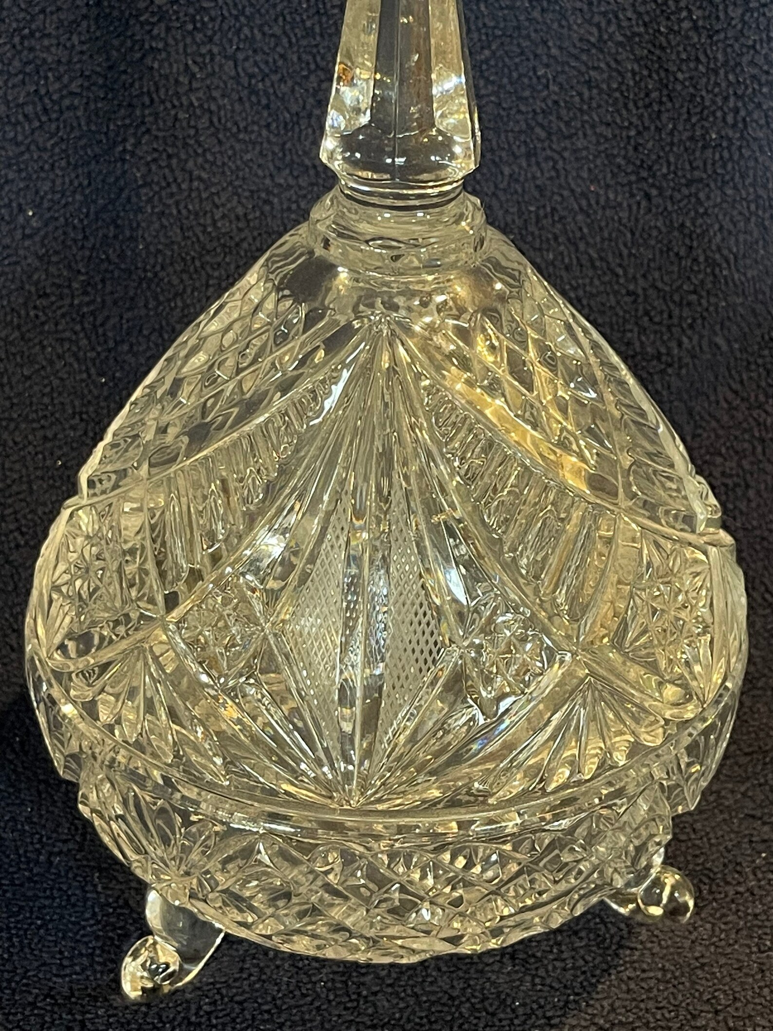 Vintage Crystal Candy Dish 3 - Etsy