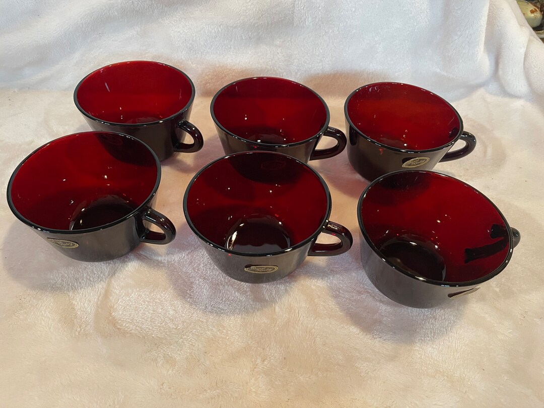 Vintage Royal Ruby Cups - Etsy