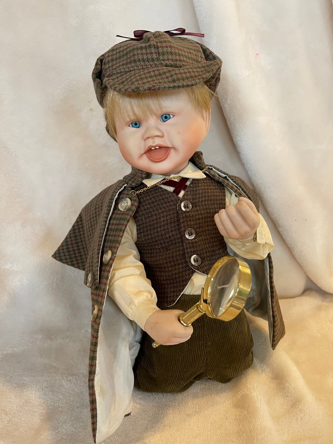 Vintage little Sherlock Doll - Etsy