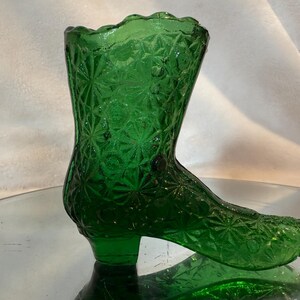 Vintage Green Fenton Boot/shoe - Etsy