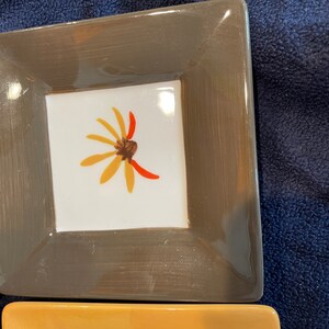 Vintage Square Decorative Plates - Etsy