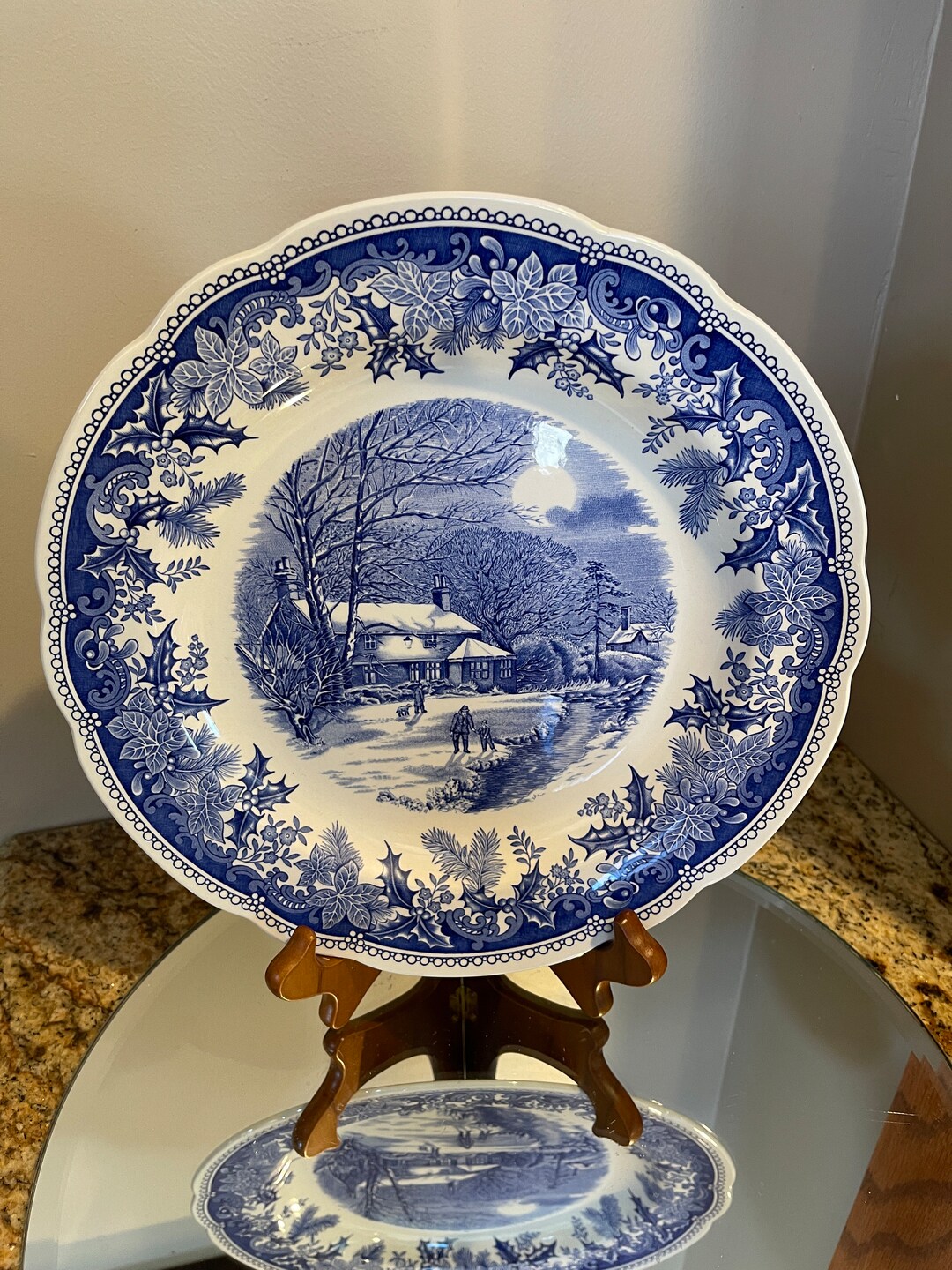 Vintage Spode Blue Room Collection “wnter’s Eve” - Etsy