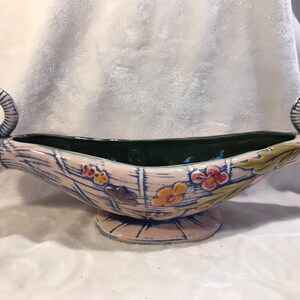 Vintage Hull Pottery Flite Candlesticks and Console Bowl - Etsy