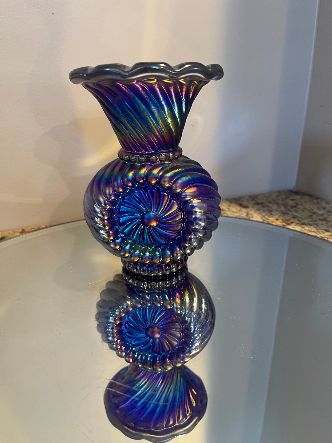 Vintage Imperial Glass Vase - Etsy