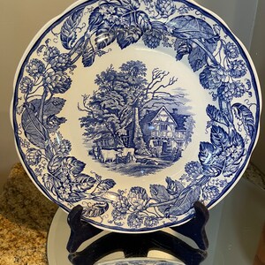 Vintage Spode Blue Room Collection rural Scene - Etsy