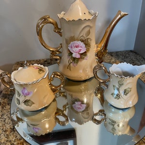 Vintage Lefton Tea Set hermitage Rose - Etsy