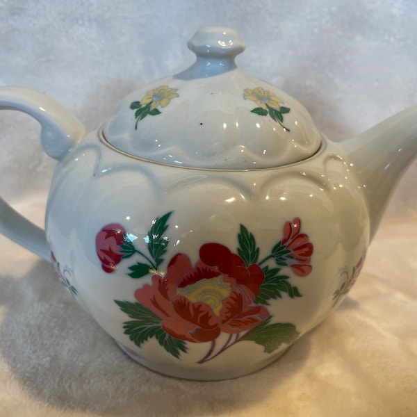 Laura Ashley Teapot - Etsy