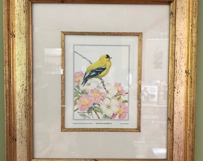 Pair of Vintage David Plank Signed Blue Jay Framed Art, Framed & Artist ...