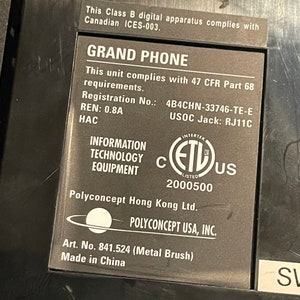 Vintage Grand Phone - Etsy