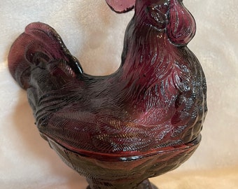 Glass Rooster | Etsy