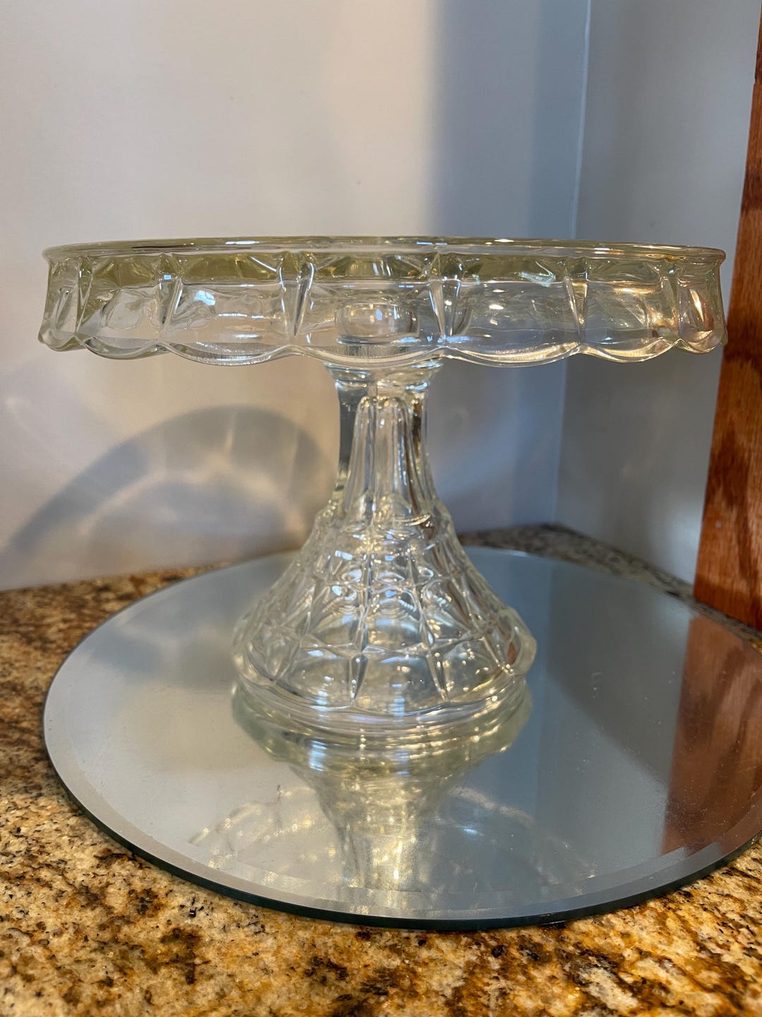 Vintage Indiana Glass Cake Stand - Etsy