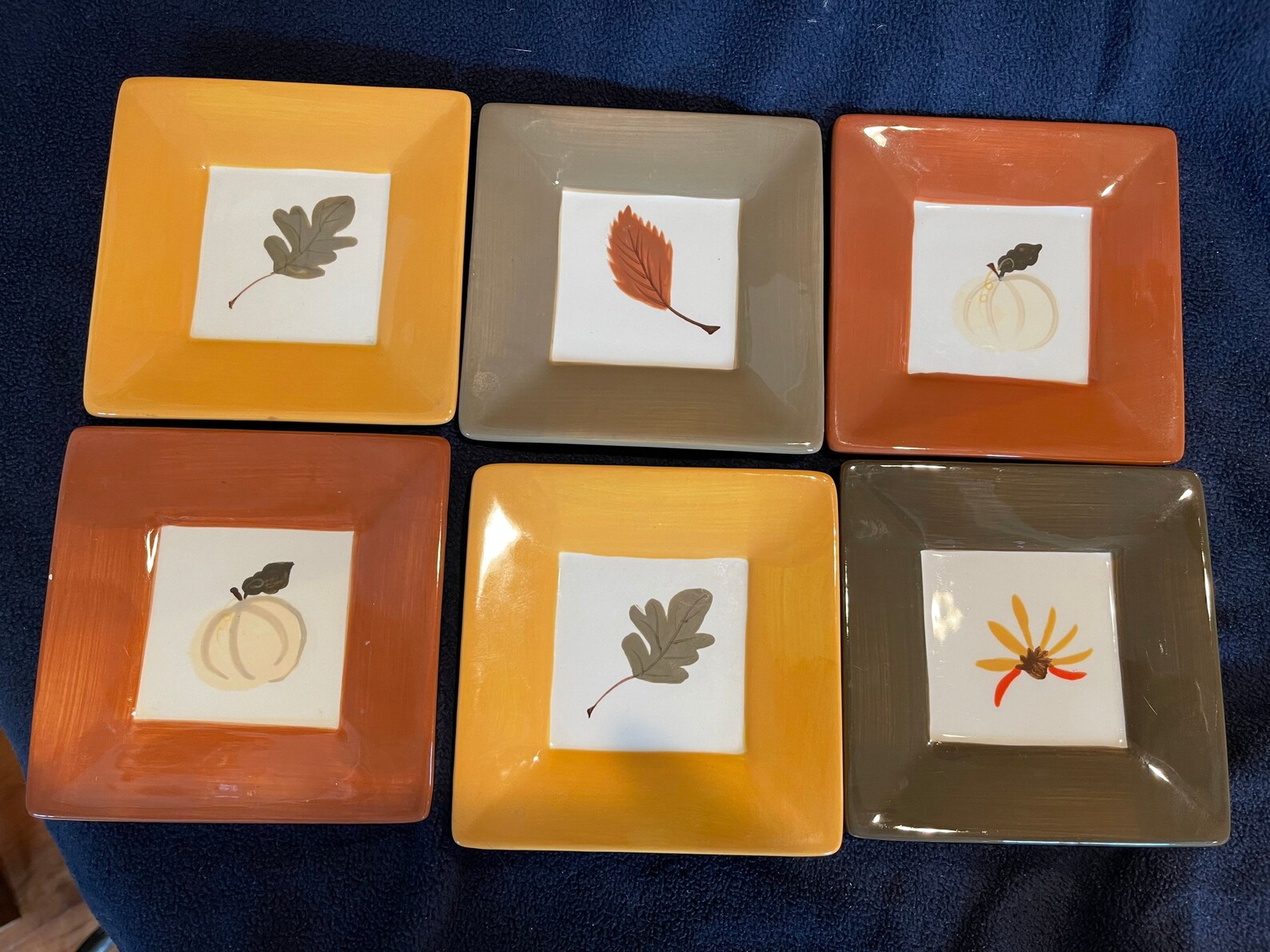 Vintage Square Decorative Plates - Etsy